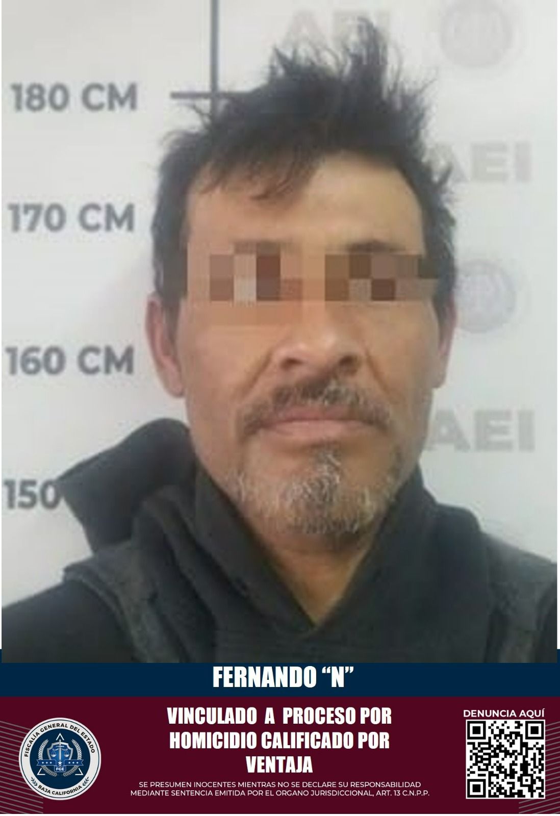 Inicia FGE proceso en contra de sujeto por homicidio calificado con ventaja