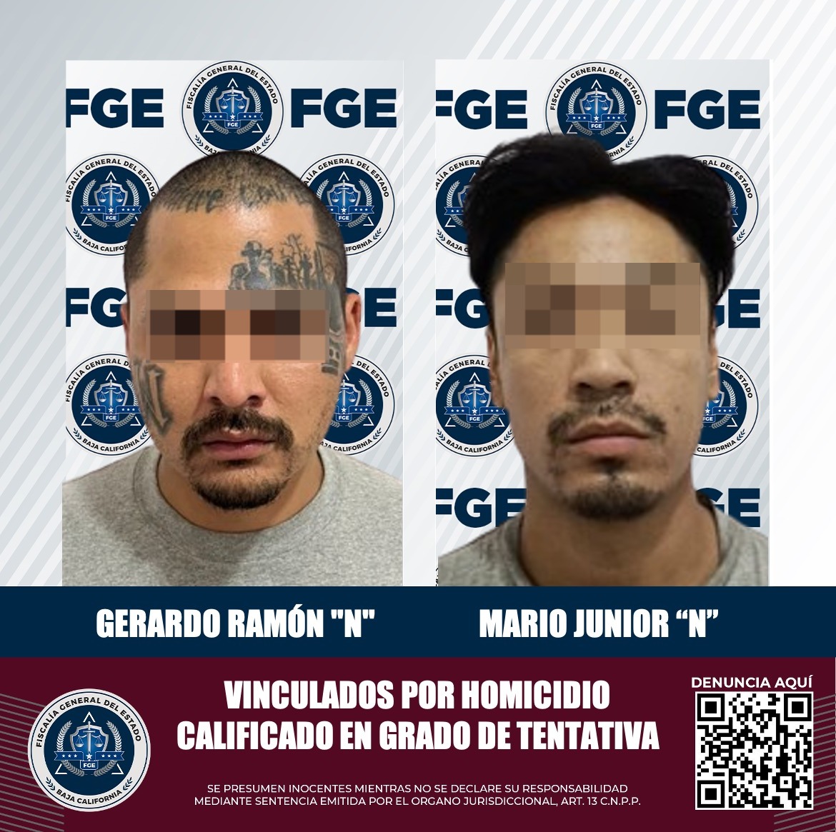 Obtiene FGE vinculación de dos sujetos por homicidio calificado con alevosía y ventaja en grado ...